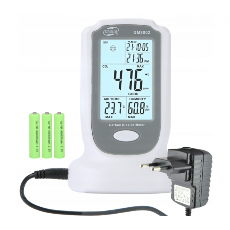 MIERNIK DWUTLENKU WĘGLA GM8802