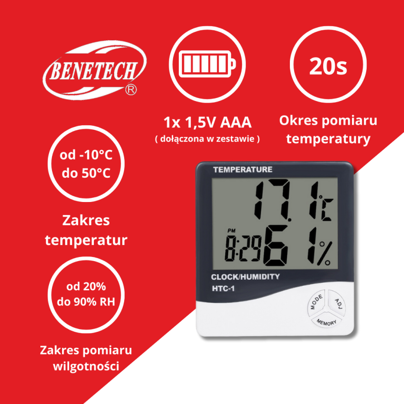 TERMOHIGROMETR TM3010