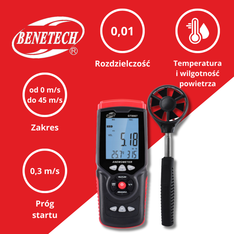 ANEMOMETR GT8907