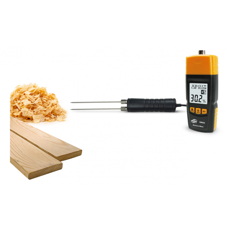 Wilgotnościomierz do drewna GM620 - benetech.eu